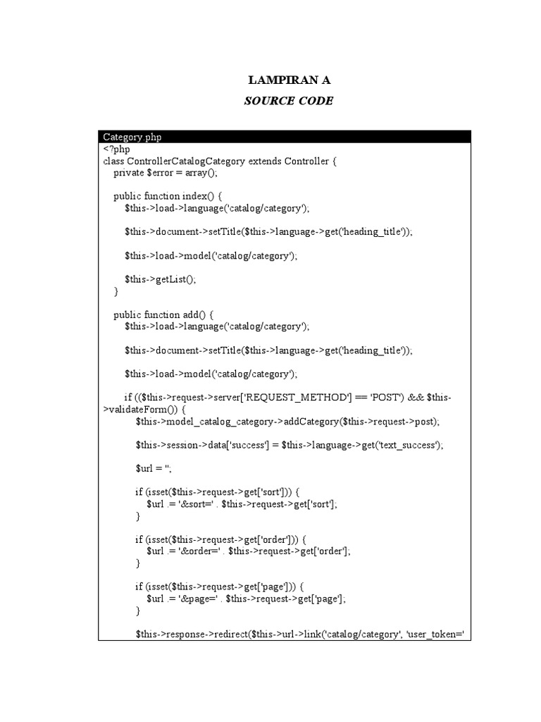 Source Code Opencart | PDF | Encodings | Computer Data