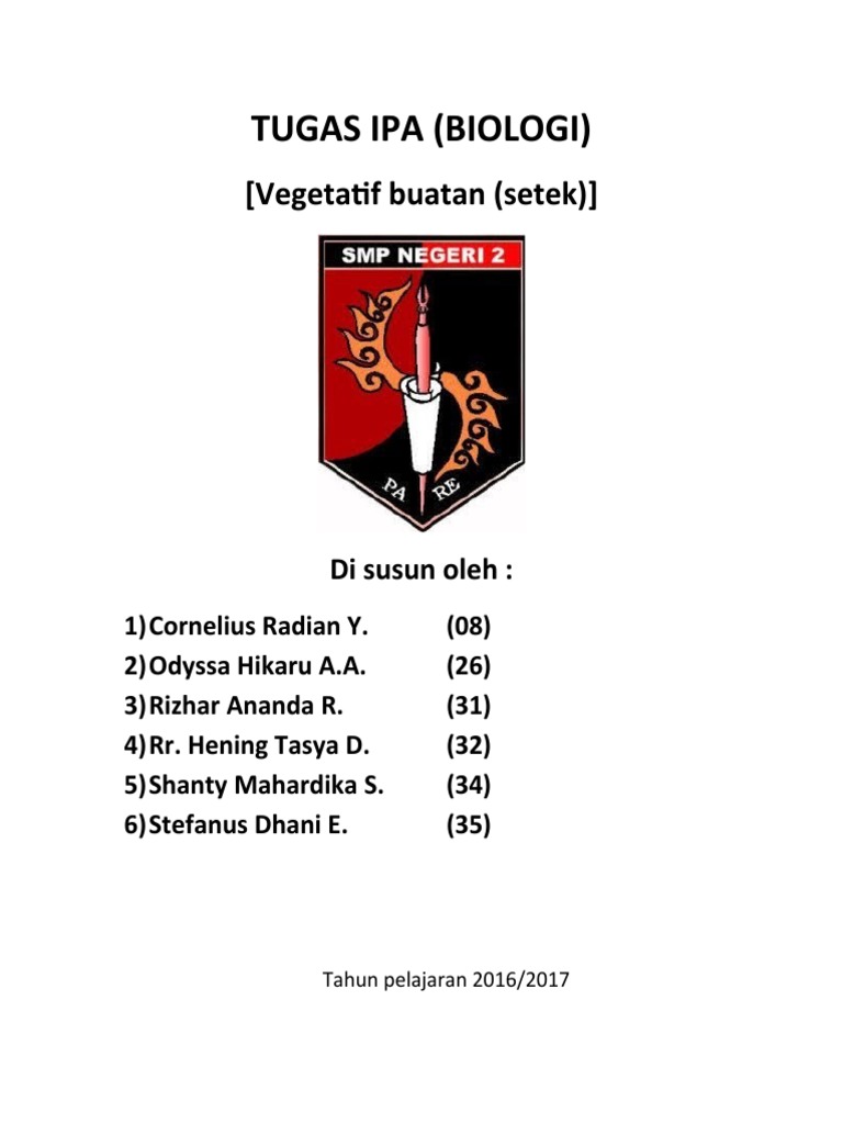 Tugas Ipa Biologi Setek Sirih Merah | PDF