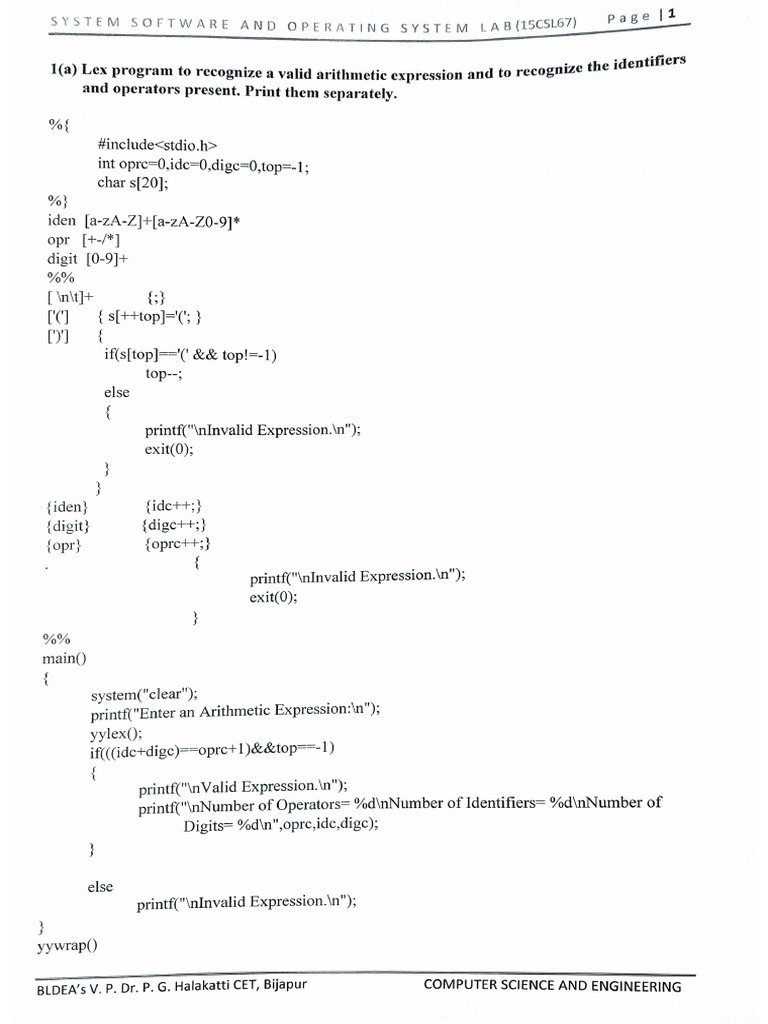 SSW Lab Manual - VTU | PDF