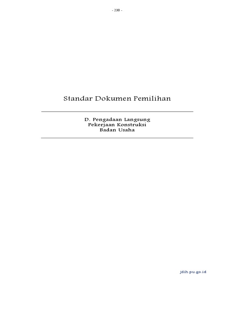 SDP Konstruksi 142020pupr | PDF