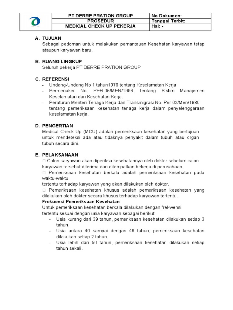 Prosedur MCU | PDF