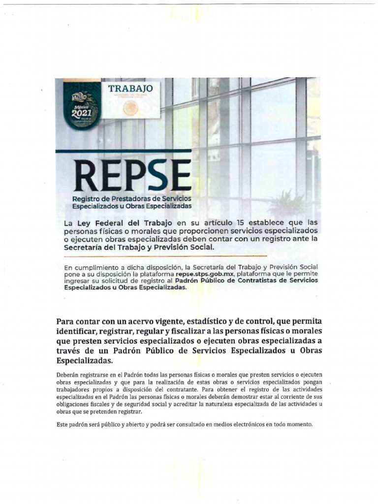 REPSE | PDF