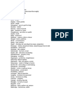 Freds Glossary of Rare Tagalog Words | PDF | Nature