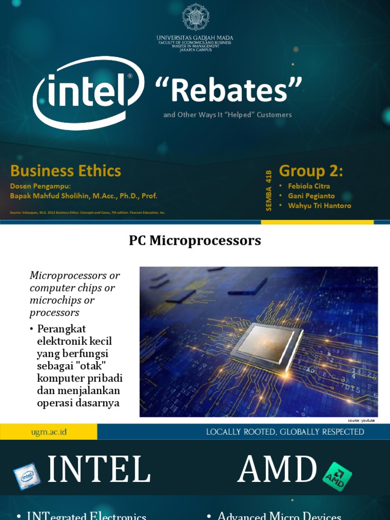 Business Ethics - Group 2 - Intel Rebates - Final | PDF