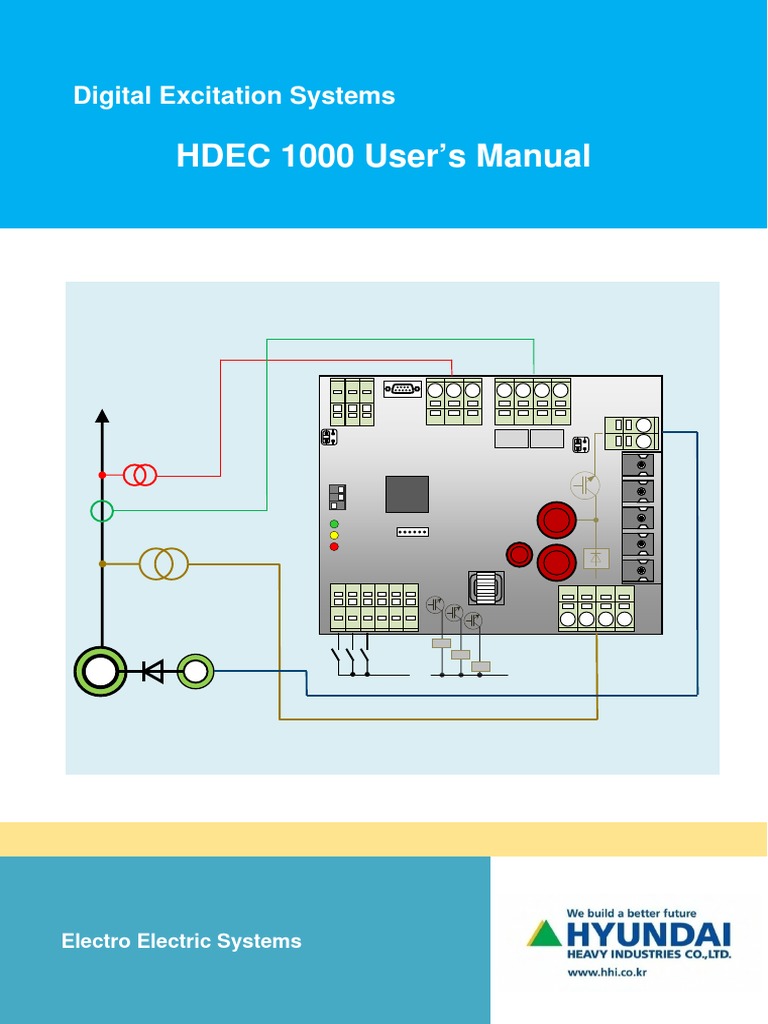 HDEC 1000 User's Manual: Digital Excitation Systems | PDF | Electric ...