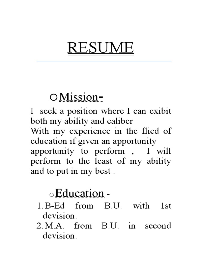 Document Vandana Resume | PDF