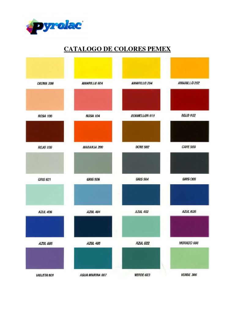 Colores Pemex y CFE | PDF
