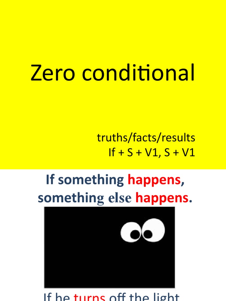 Understanding Zero Conditionals: Examples of If-Then Statements that ...