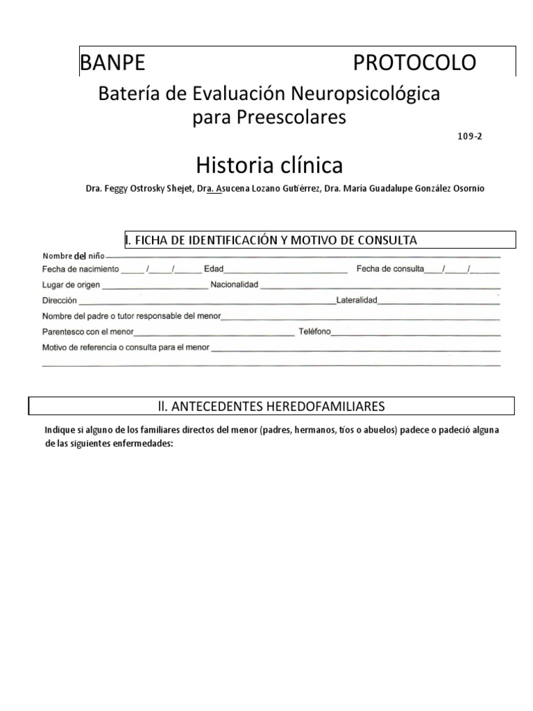 Protocolo BANPE | PDF | Mano | Dormir