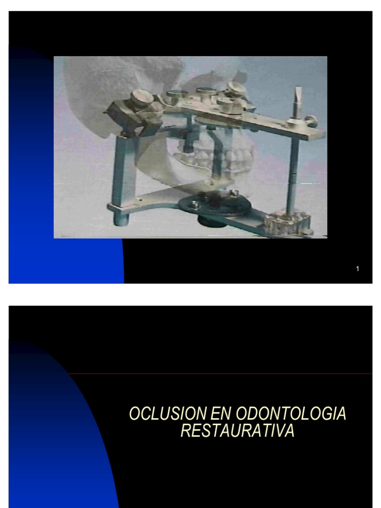 Oclusion en Odontologia Restaurativa | PDF | Ciencia y matemáticas