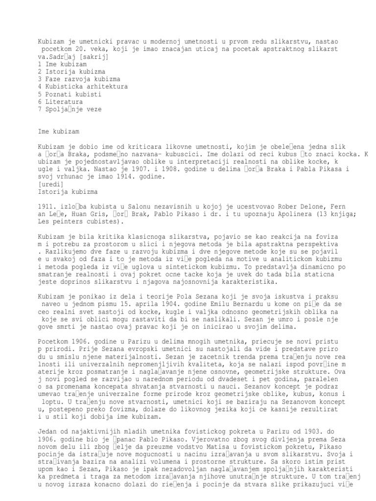 Kubizam | PDF
