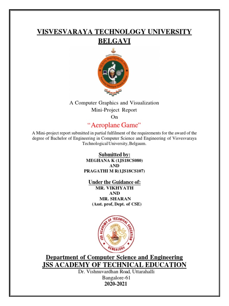 CG - Mini Project - Report | Download Free PDF | Callback (Computer Programming) | Computing