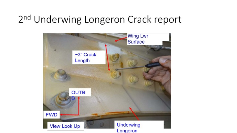 2nd Underwing Longeron Crack FTD Photo | PDF