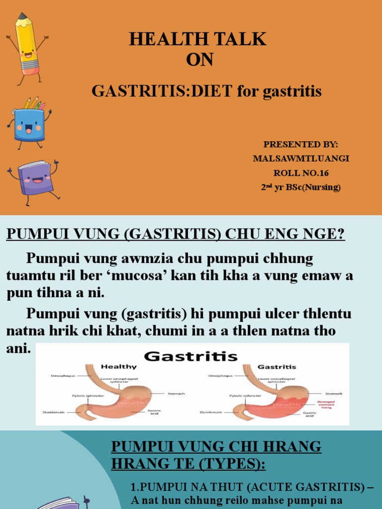 Health Talk on Gastritis Management | PDF | Clinical Medicine ...