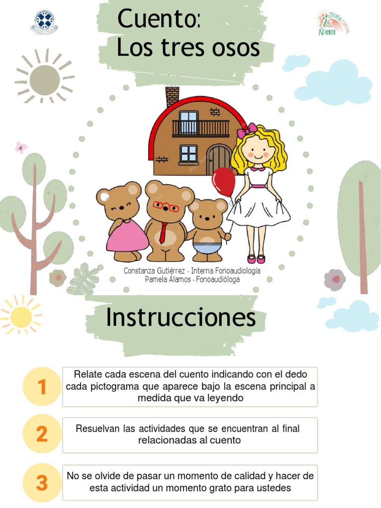 Cuento Los 3 Osos | PDF | Ricitos de oro y los tres osos