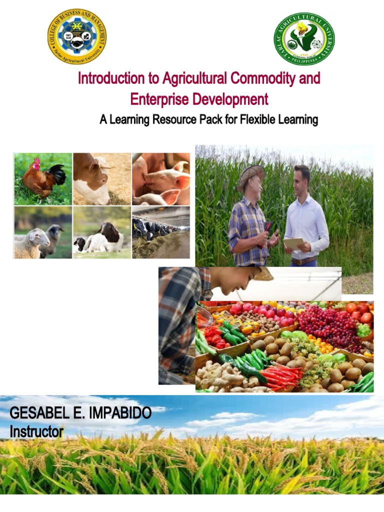 LRP - Intro. To Agri. Commodity & Enterprise Dev. - AGEC02 | PDF ...