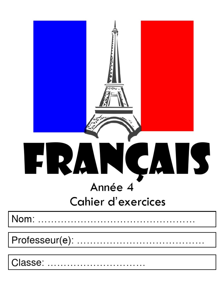 Y4 French Booklet | PDF | Plural | Verb