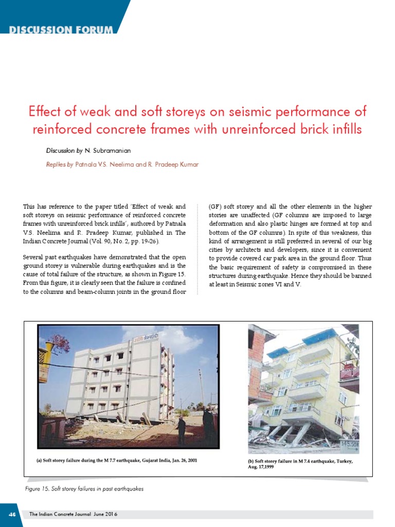 Seismic Impact of Soft and Weak Storeys | PDF | Stress (Mechanics ...