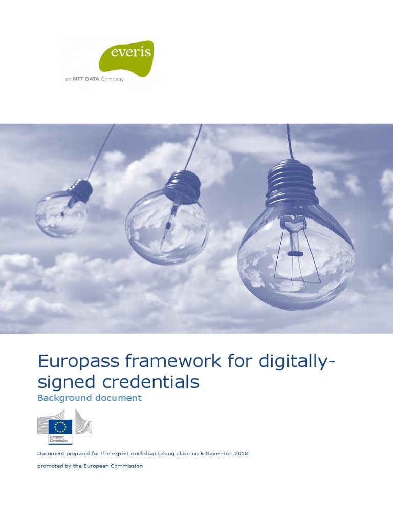 Europass Background Info Framework Digitally Signed Credentials | PDF ...