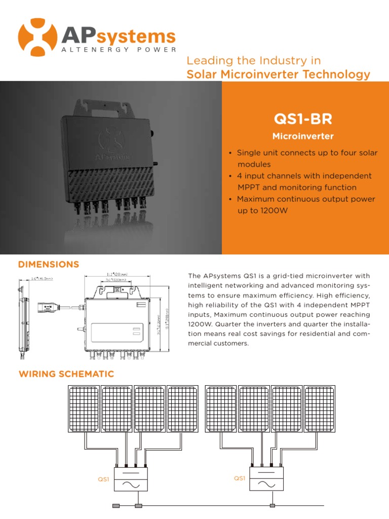 Datasheet Microinversor YC 1200 BR | PDF | Power Inverter | Alternating ...