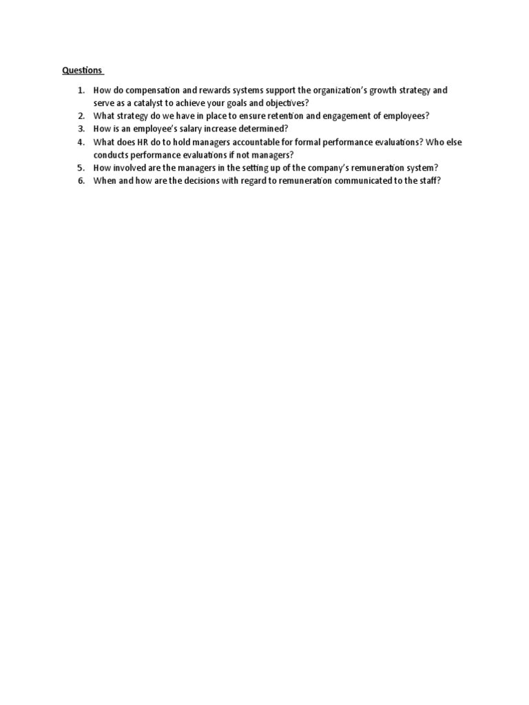 SHRM Interview Questions | PDF