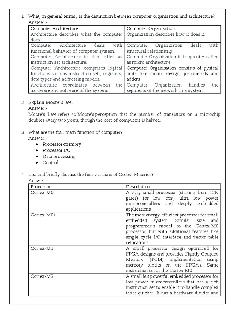 Coa Assignment Pdf Central Processing Unit Input Output