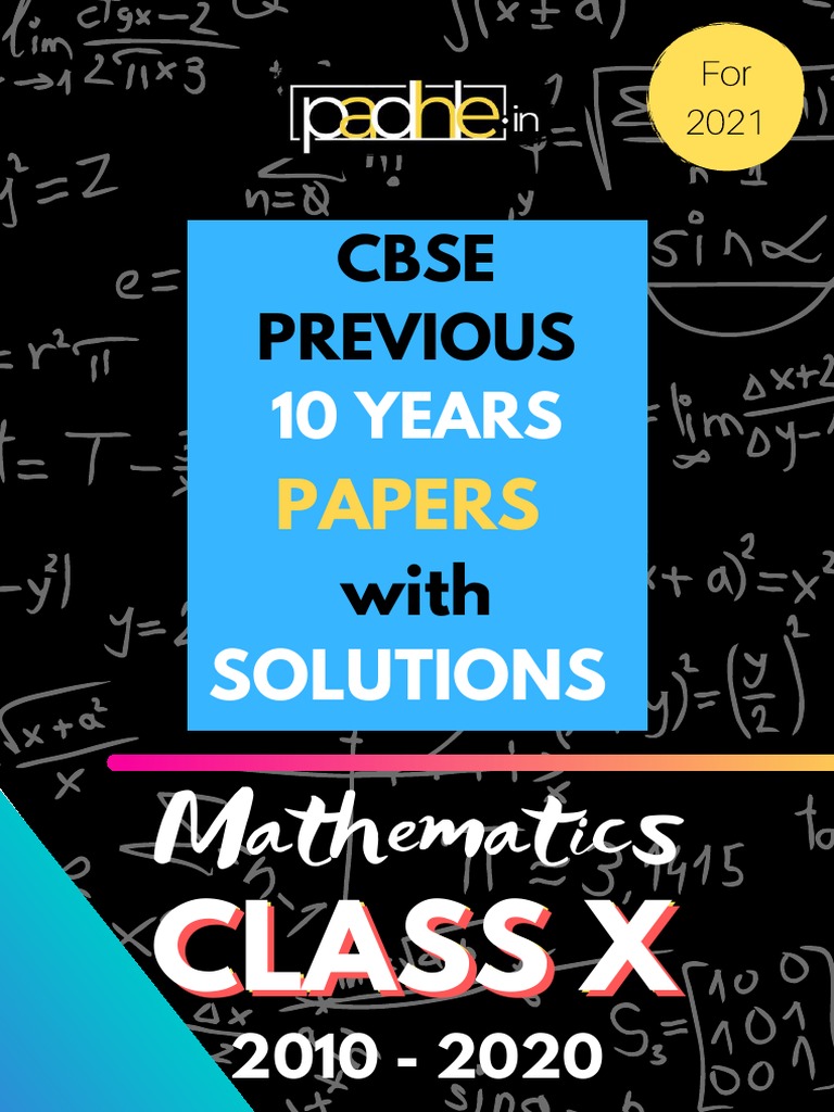 Padhle Ebook - Previous 10 Year Question Papers With Solutions 2011-20 ...