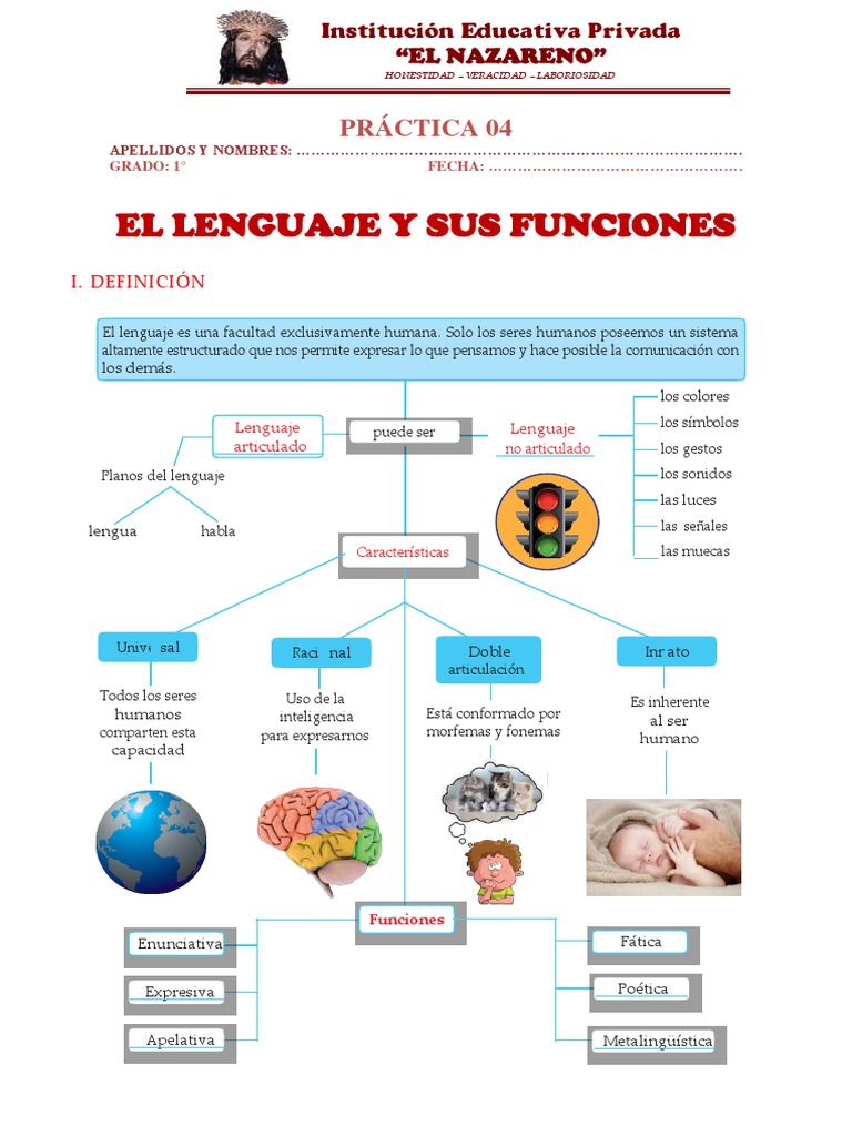 1° práctica 04 Funciones del lenguaje | PDF | Verdad | Lingüística