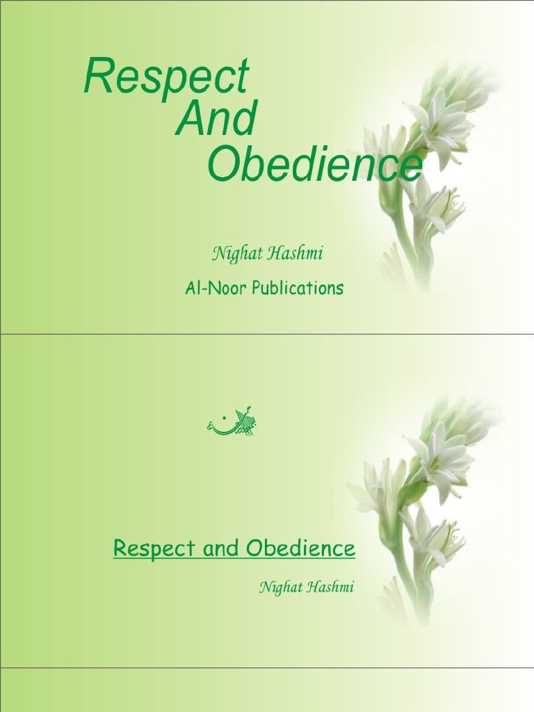 Respect and Obedience | PDF