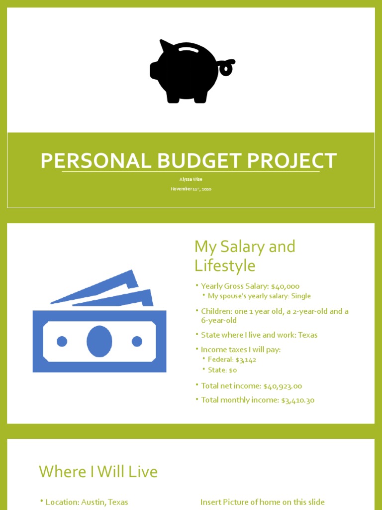 Personal Budget Project Powerpoint 2021 | Download Free PDF | Income ...