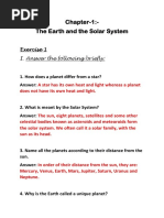 The Solar System (Answer Key) | PDF | Solar System | Natural Satellite