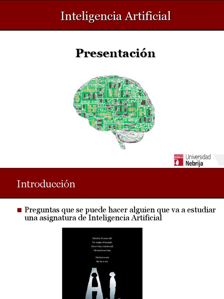 Preguntas Ia | PDF | Inteligencia artificial | Inteligencia (IA) y ...