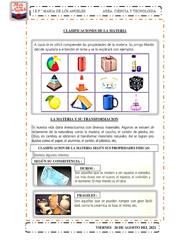 Materia y Su Clasificacion | PDF