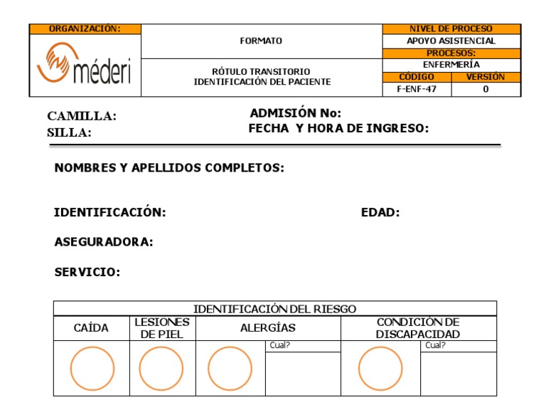 Rotulo Paciente | PDF