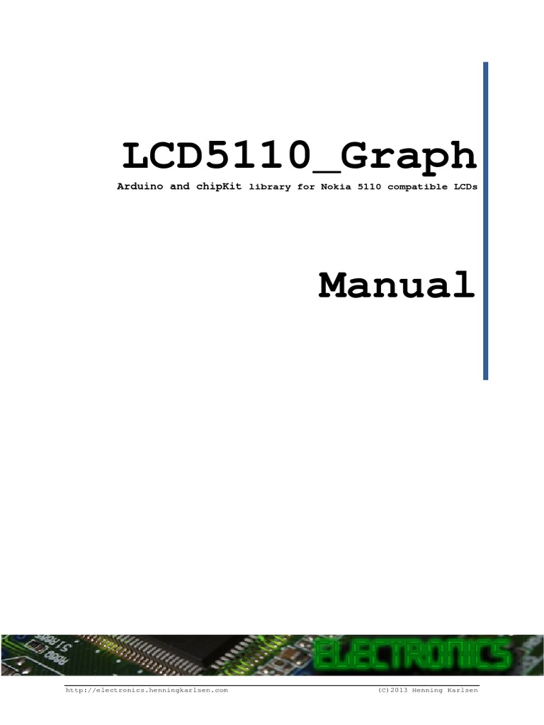 LCD5110 Graph | PDF | Parameter (Computer Programming) | Liquid Crystal Display