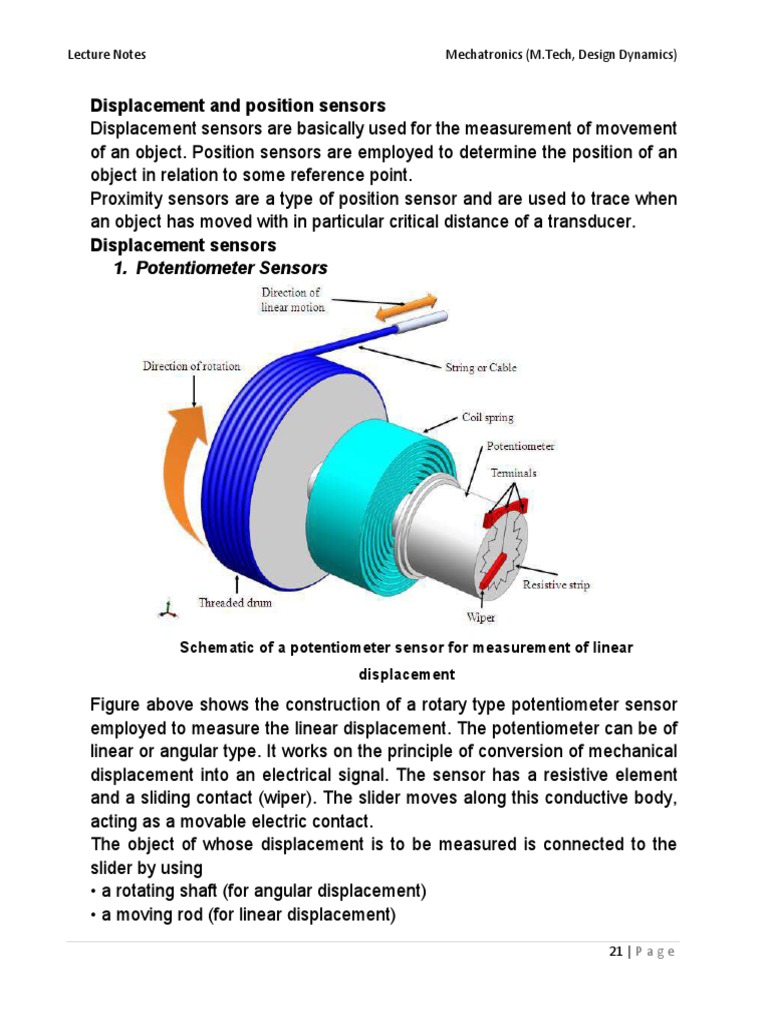 Mechatronics 2nd Lecture | PDF | Inductor | Transformer