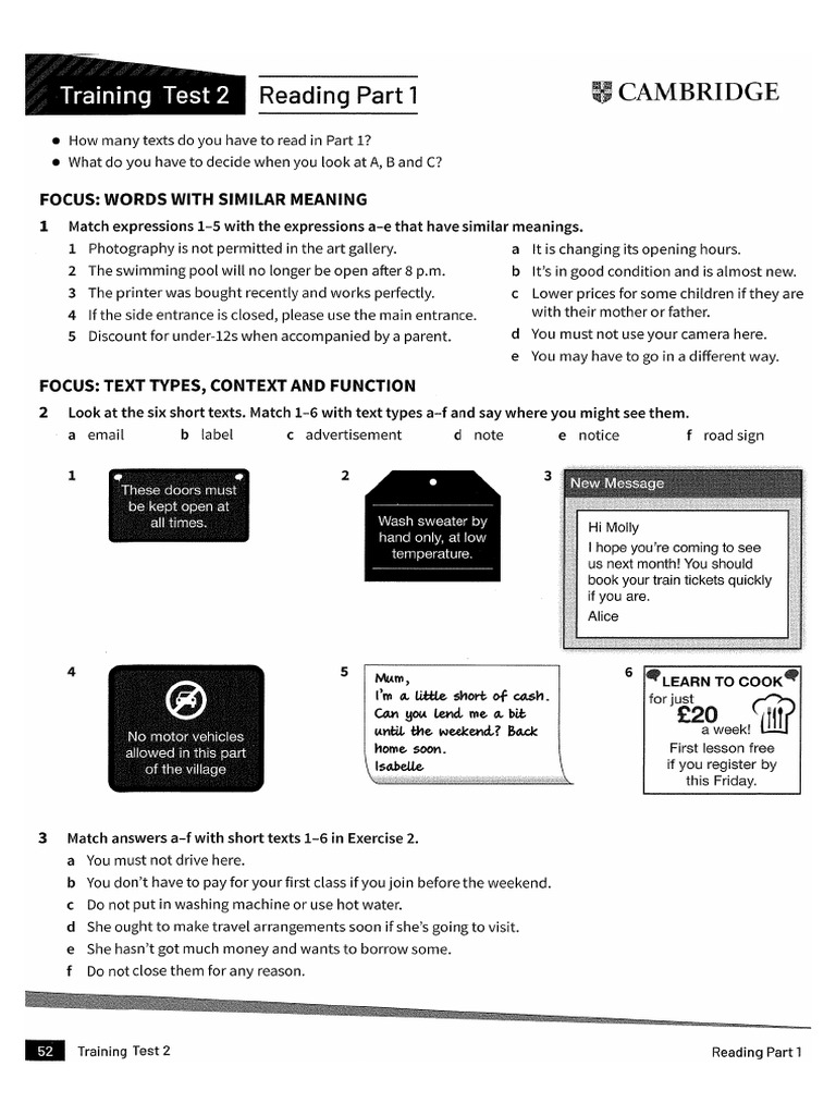 Reading Training 2 | PDF