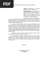 Escrito Solicitando Reprogramación - Policial | PDF | Política | Derecho