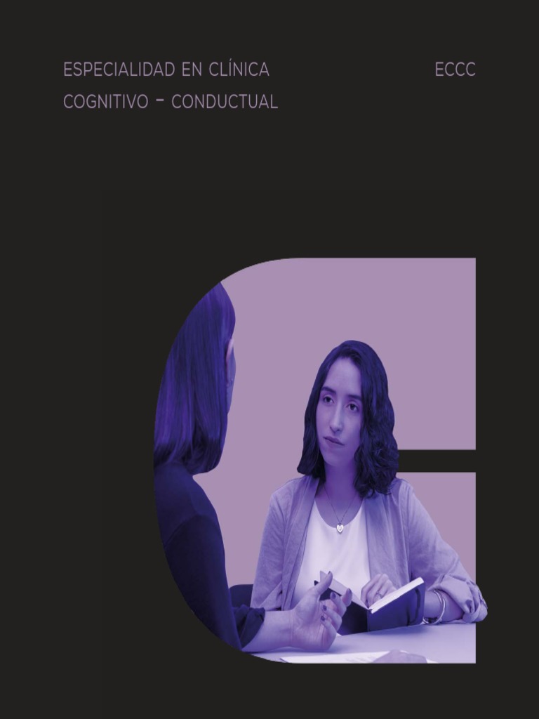 Folleto Especialidad en Clínica Cognitivo Conductual ECCC | PDF | Psicología clínica | Sicología