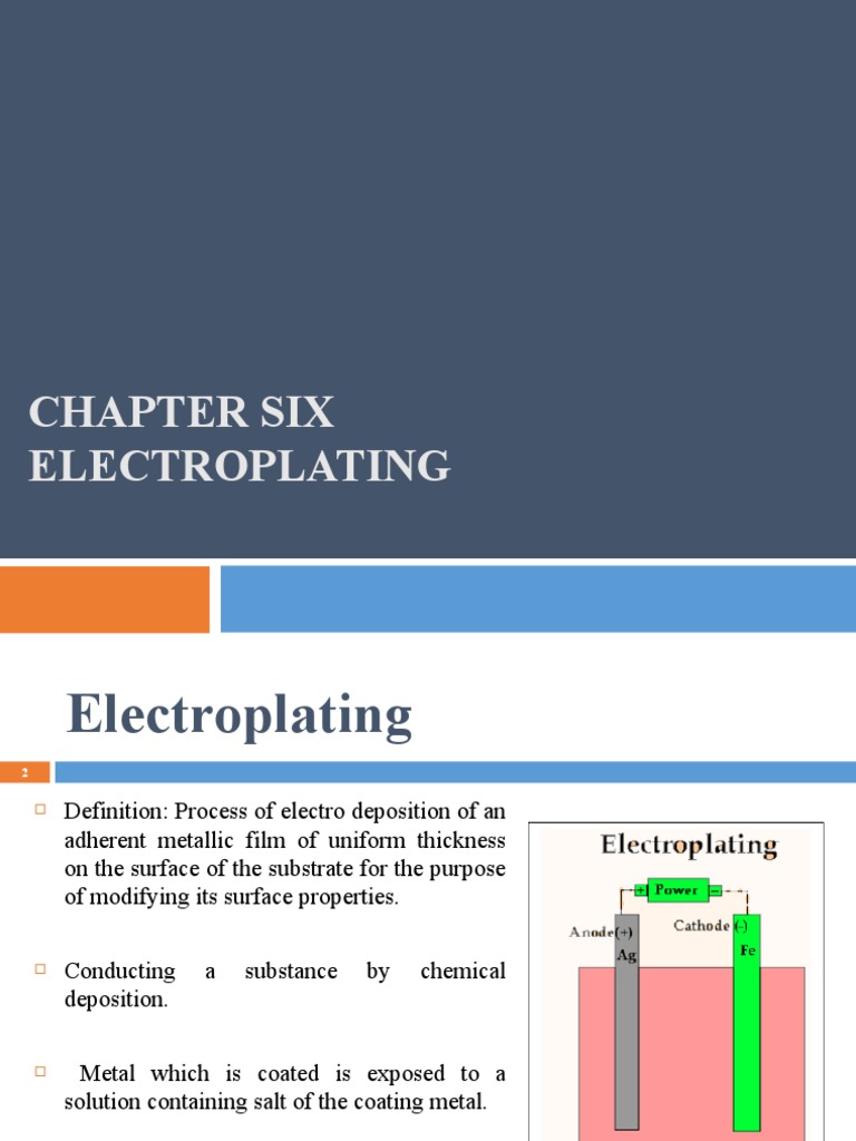 Overview of Electroplating Process | PDF | Corrosion | Secondary Sector Of The Economy