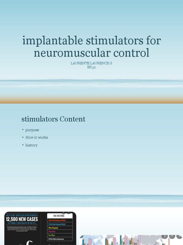 Implantable Stimulators For Neuromuscular Control | PDF | Neuroscience ...