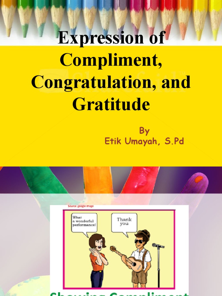 Compliments, Congratulations, and Gratitude | PDF