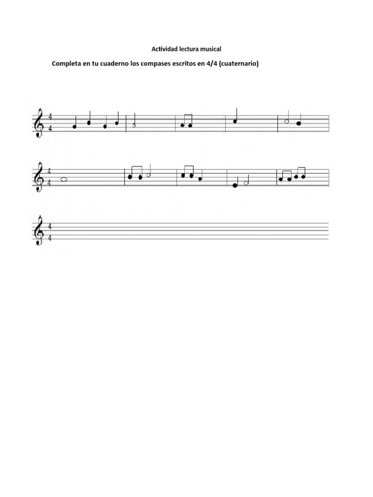 Completa Compases 4/4 y 3/4 | PDF