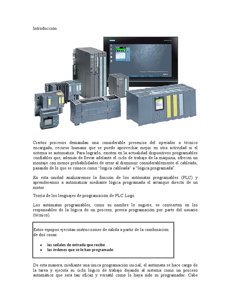 Autómatas Programables | PDF | Controlador lógico programable ...