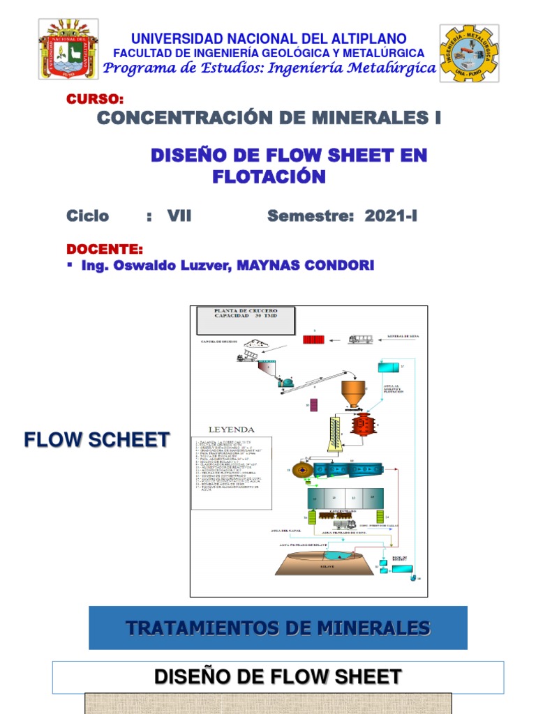 Diseño de Flow Sheet | PDF
