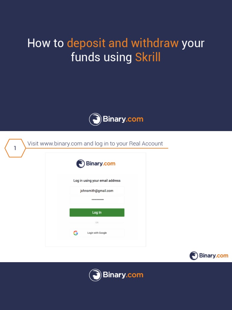 Skrill Deposit and Withdrawal Guide | PDF | Money | Financial Services