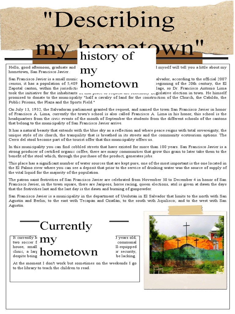 Describing My Hometown | PDF