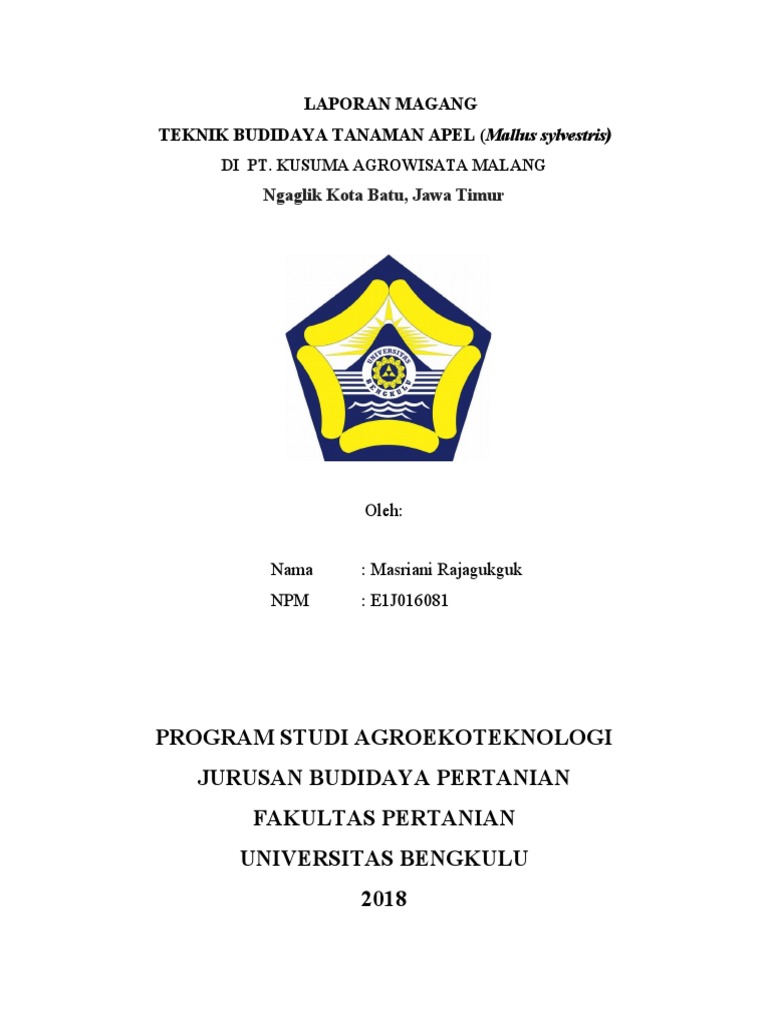 LAPORAN MAGANG Fiks Masriani | PDF