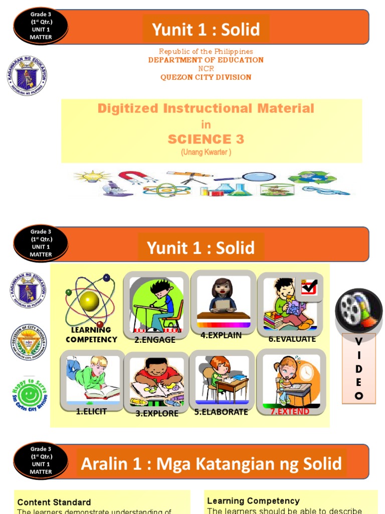 Science 3 q1wk1 Lesson 1 | PDF