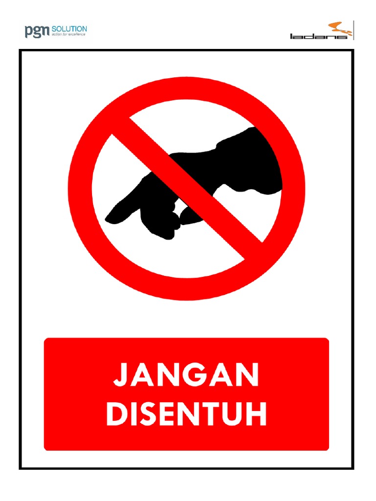 Sign Dilarang Menyentuh | PDF